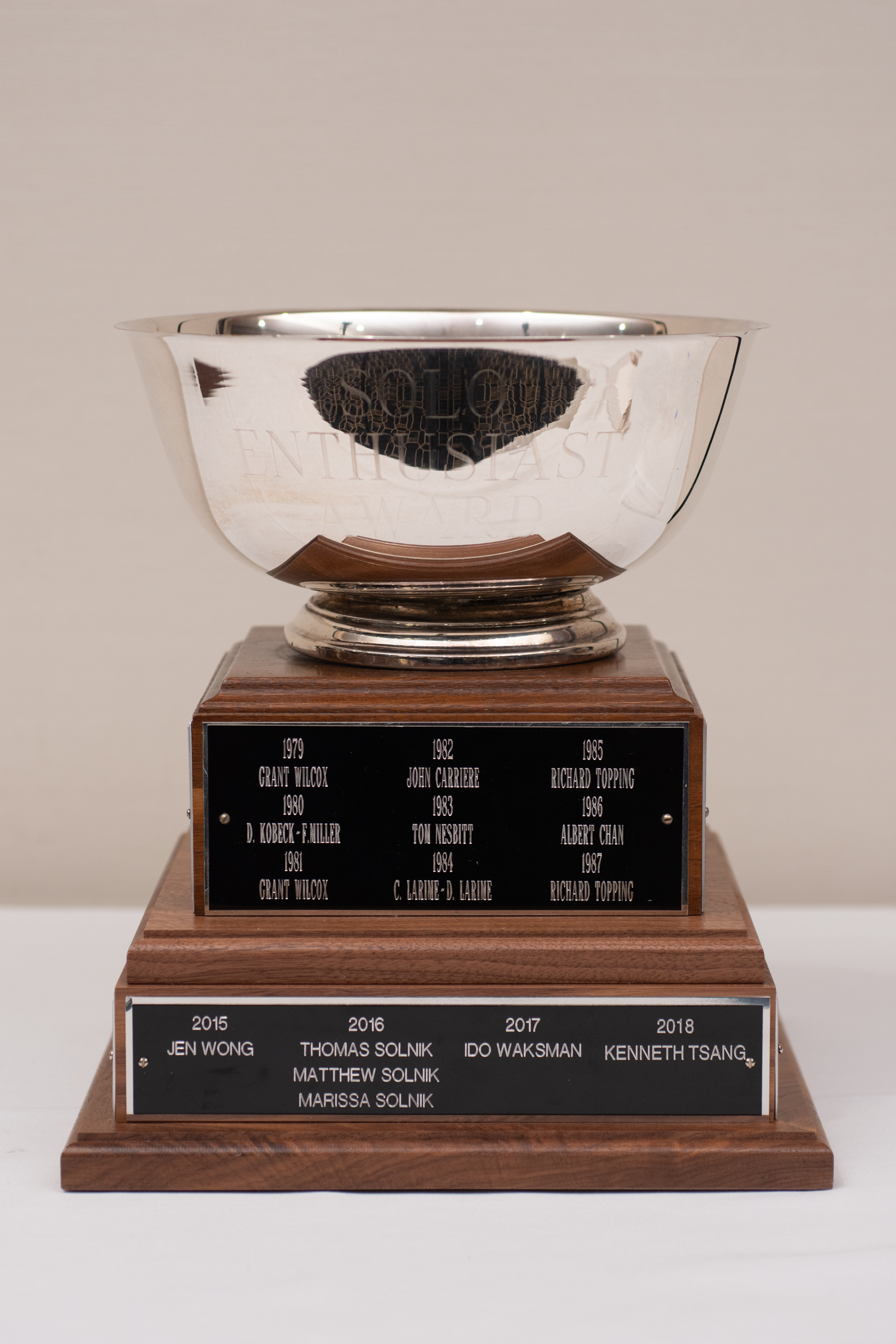 Solo Enthusiast Award