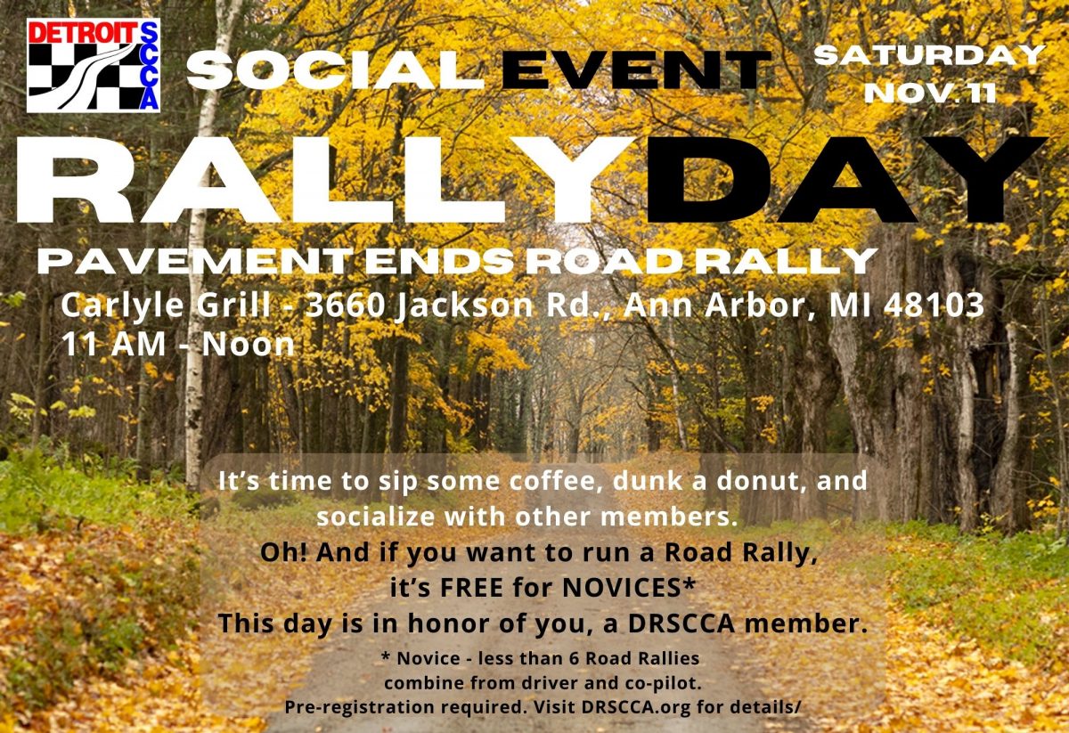 Detroit Region SCCA – Race / Rally / Rallycross / Autocross